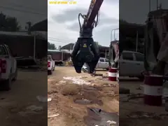 China Excavator Attachments 180mm Blade Demo Shear With Rotary Rotating for sale