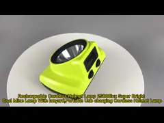 China 25000lux Underground Mining Lamp , OLED Display 6.8Ah Explosion Proof Mining Lamp for sale