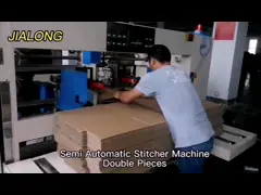 semi automatic High speed carton stitcher machine double piece
