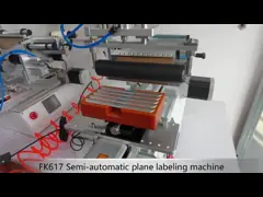 Semi Automatic Flat Labeling Machine