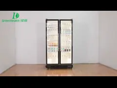 China Multi Door Multi-Layer Rack Multiple Color Lights Beverage Refrigeration Display Freezer for sale
