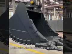 China Fine Screening Excavator Rock Bucket Construction Loader Stone Crusher Bucket for sale