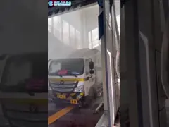 Kolon Roll over bus washing machine is assembled