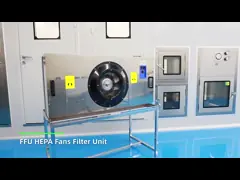 Régulation de la pression statique FFU salle blanche 201 304 SS Unité de filtre de ventilateur Hepa Pour les soins médicaux
