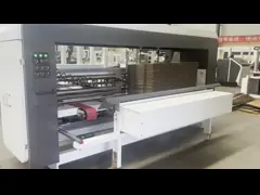 China Full automatic carton folder gluer and stitcher inline machine for sale