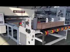 China JLC semi automatic Chain feeding flexo printer slotter rotary die cutter machine for sale