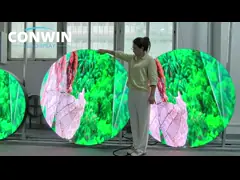 China Retail Round LED Display Circle LED Display Screen Capacitive Round Shape LED Video For Advertising for sale