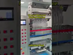 Multi-line desiccant packing machine