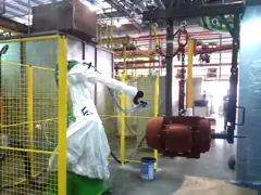 GR650 painting robot applied on metal parts engine industry