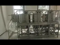 500L multi-manifold 3 vessels brewhouse with false bottom and raker