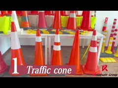 China Wholesale 100cm Reflective PE Traffic Cone with Plastic Lifting Ring Roadblock Traffic Warning Product Road Work Cones 50cm 75cm 100cm Traffic Cones Rubber Base PE Traffic Safety Cone for sale