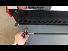 Super 600 Heavy Duty Paper Hole Punching Machine 2 In 1 Double Loop Spiral Wire O Closing Machine