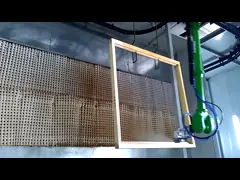 GR6160 painting robots with AXPS technology applied in furniture industry for flat wooden workpiece