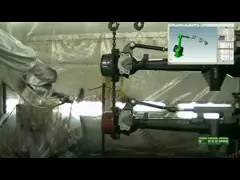 GR630-1900 painting robots application in auto parts on axle