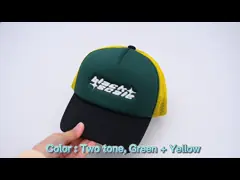 6 Panel Mesh Back Trucker Hat Custom Embroidery Logo Private Label Cotton Baseball Cap