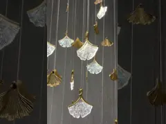 Art Glass Modern Stainless Steel Chandelier