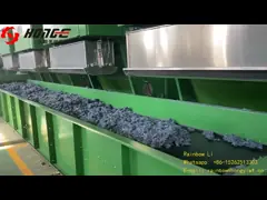 Air laid waste fiber felt production line for mattress