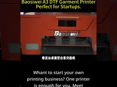 Baosiwei A3 DTF Garment Printer Perfect for Startups.