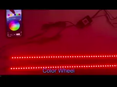 China Universal ABS Car Interior LED Lights Waterproof 56CM Car Flash Strobe Light Knight Rider Scanner Light for sale