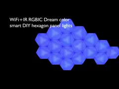 China USB Powered Hexagon Panel Gaming Light Sync Box With Remote Control Wifi Compatibility RGB Light Modes for sale