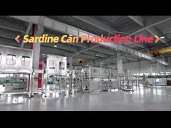 How does the fish canned production line produce canned fish?