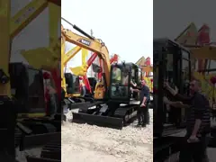 used excavator teseting by Canadian customer