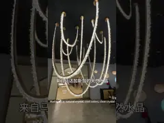 Customized Natural White Crystal Hanging Lights