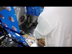 How does the fish intestine vacuum packaging machine package fish intestines?