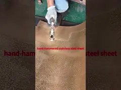 Aanpassen handgehamerd roestvrij staal plaat 304 316 textuur metaal plaat