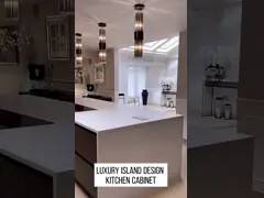 Luxury island design kitchen cabinet