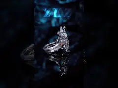 Jewelry Design Pink Lab Grown Diamonds Rings Luxury Design For Party Heart Shape Diamond Ring