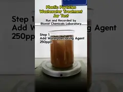 Plastic Wastewater Treatment by Bluwat Water Decoloring Agent