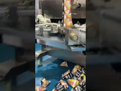 China Triangle Bag Snack Packaging Machine Vertical Roll Film Automatic Granule Food Packaging Machine for sale