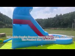 Inflatable Water Slide with Pool