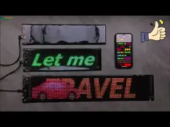China Pixel RGB  Led Flexible Display App Bluetooth Car Advertising Screen Car Ip65 Waterproof Soft Digital Display Screen for sale