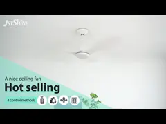 Energy Saving Remote Control Ceiling Fan with 3 Plastic Blades in White Decorative Design