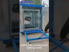 China AA4C Rim Baking Oven Wheel Rim Curing Oven With Trolley Rim Drying Oven AA-RCO161814T for sale