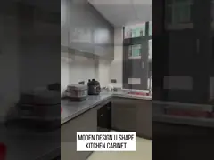 Modern design U shape kitchen cabinet