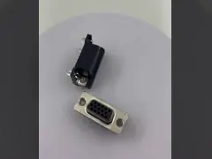 China Right Angle High DB Connector D-SUB VGA 15Pin Female Socket Receptacle Connector for sale