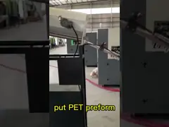 China Small Semi Automatic Plastic Bottle Making Machine 500ml Pet Blowing Machine 6 Cavity High Speed Bottle Blowing Equipment , Automatic Servo 2l Blow Molding Machine for sale