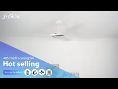 52 Inches White Ceiling Fan Without Light ABS Blade Smart APP Control