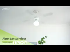 Traditional 35W Decorative Ceiling Fan Pull Chain 4 MDF Blades For Bedroom Room