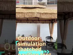 Outdoor Courtyard Thatch Pavilion