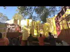 Our distributor is unloading products into warehouse