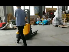 China 1.5ton 3000mm 2 Mast Full Electric Walkie Stacker With Curtis Controller For Inventory Counting for sale