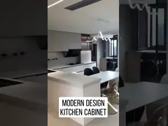 Современный белый дизайн кухонного шкафа