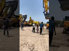 Angola customer selecting the used excavator