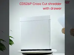 CD526P-5 White color paper shredder machine for home and office use 10L basket bin