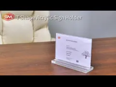 T Shape Acrylic Sign Holder