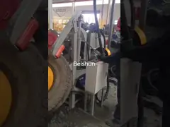 China Automatic Truck Tire Cutting Strip Machine And Cutting Block A Whole Machine for sale